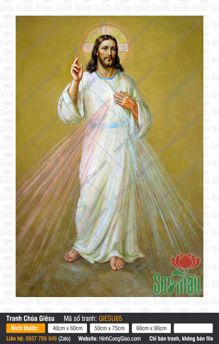 Tranh chúa Jesus GIESU12M3