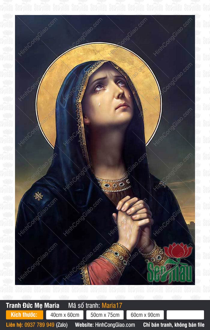 Tranh đức mẹ Maria Maria14, tranh Công Giáo